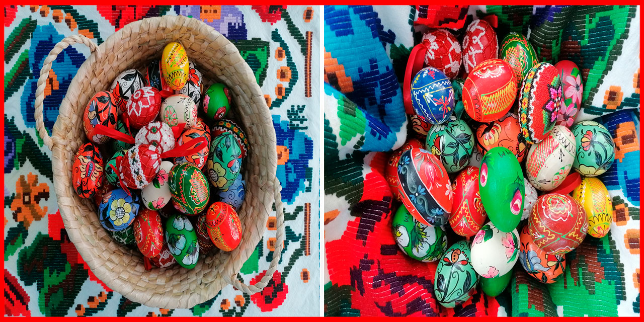 Expoziție de ouă de Paște pictate de copiii din comunitatea românească!